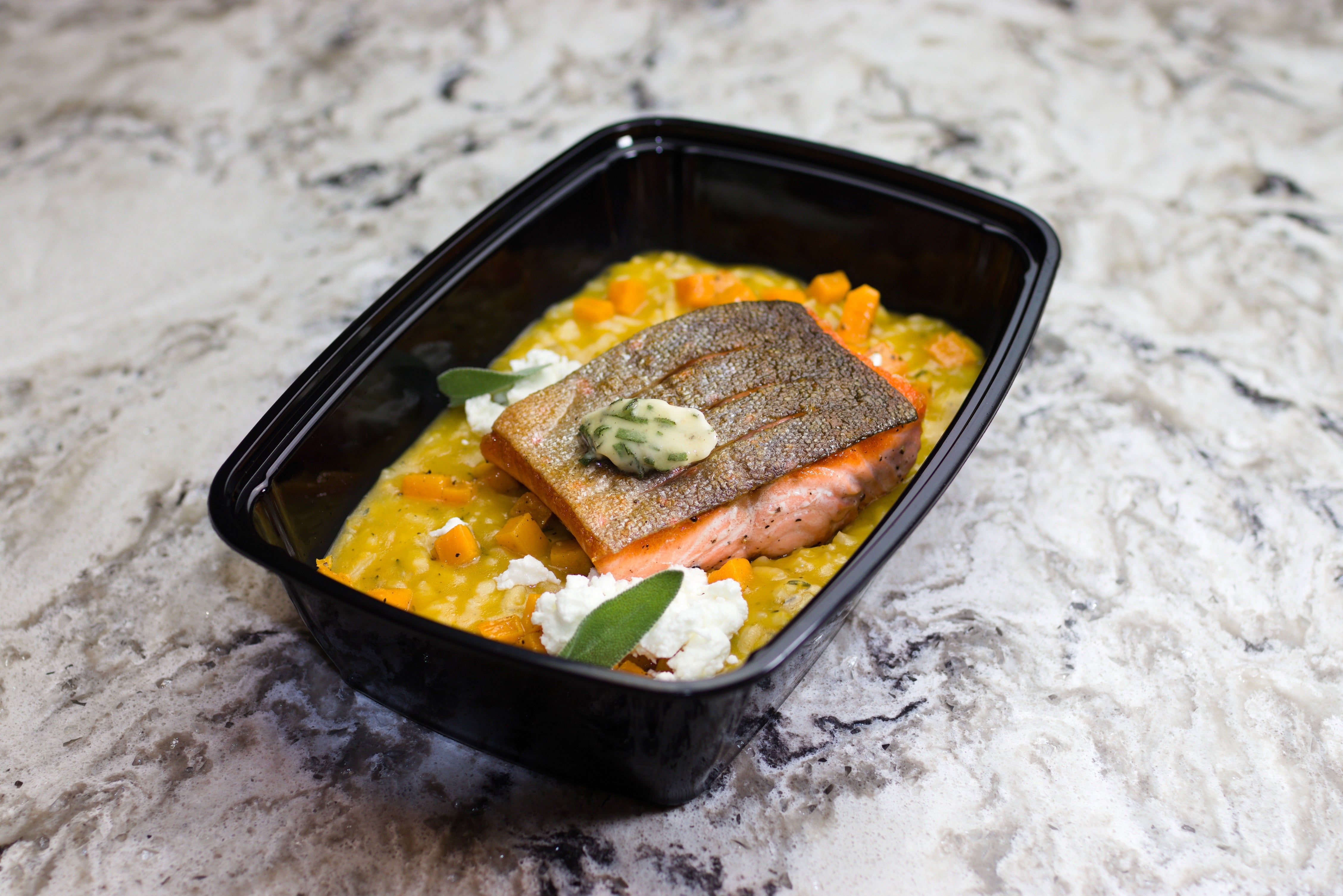 Local Buttercup Squash Risotto with Steelhead Trout or Chicken Breast ...